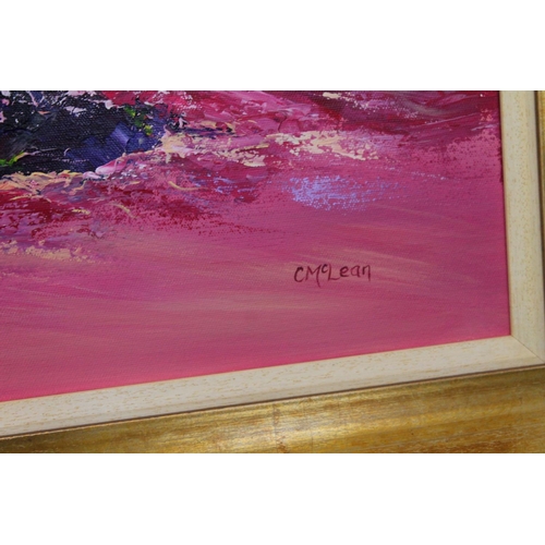 CHRISTINE MCLEAN, Crimson Atlantic Waters, oil painting on canvas ...
