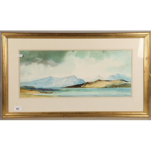 Tom Shanks RSW (1921 - 2020)'Arran from Fintrae Bay Cumbrae'Framed ...