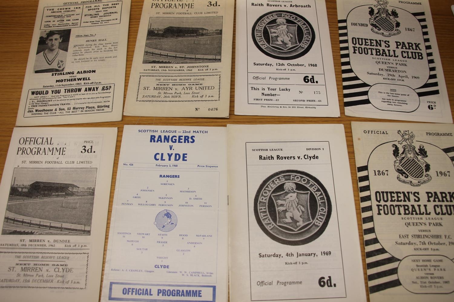 Approximately fifty 1960s and 70s Scottish football programmes.