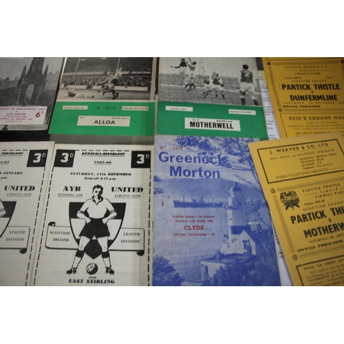 Approximately fifty 1960s and 70s Scottish football programmes.