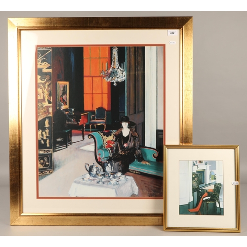 Francis Cadell (1883 - 1937)'The Orange Blind'Print (and another)