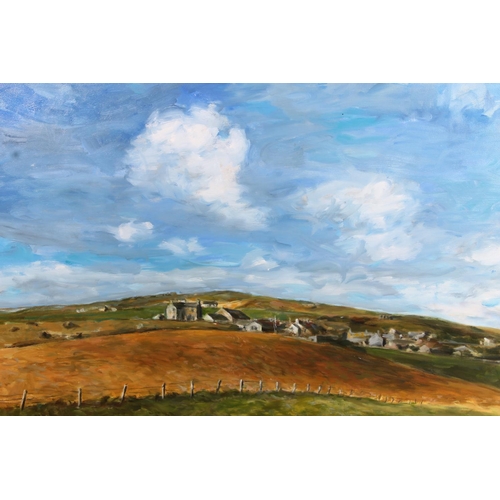 ERIC RITCHIE (Scottish b1934), Quoyloo, oil painting on canvas, signed ...