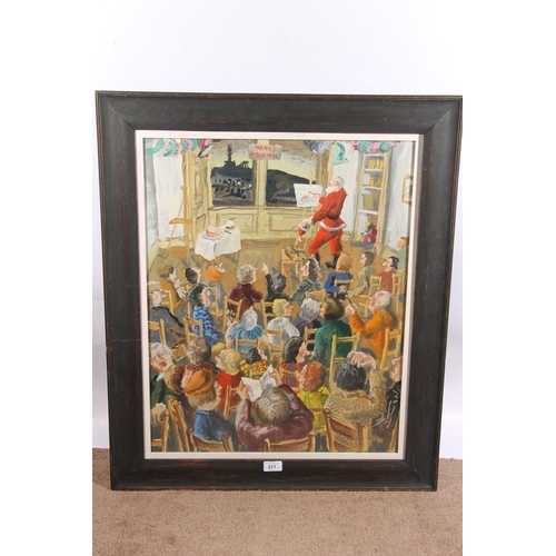 Manner of ERIC RITCHIE (Scottish b1934), Santa Claus the artist ...