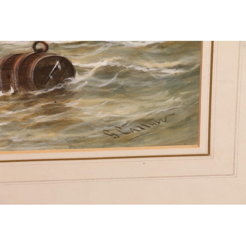 JOHN CALLOW (1822-1878), In The Thames, watercolour, signed lower right ...