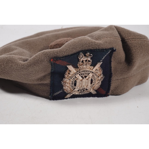 Scottish military grey Balmoral type bonnet with unhallmarked cast ...
