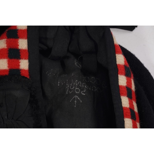 Three Scottish Balmoral style bonnets, one with white metal Scottish ...