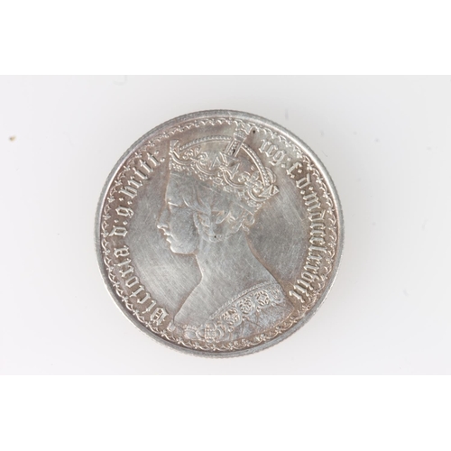 UNITED KINGDOM Queen Victoria (1837-1901) silver Gothic florin ...