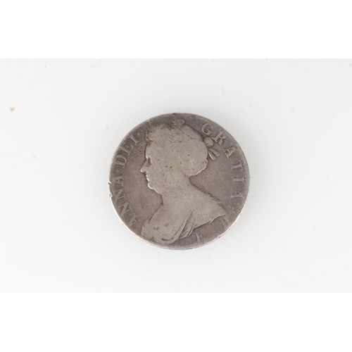 UNITED KINGDOM Queen Anne (1702-1714) silver crown 1707 E (Edinburgh Mint) SEXTO, edgeknocks nf, S36