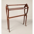 Victorian mahogany drying rack, 91cm high