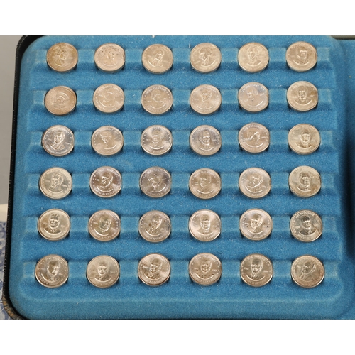 Presidential mini coin set by Franklin Mint, First Edition Sterling ...
