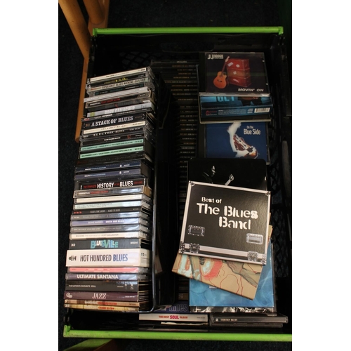 Box containing mainly blues CD's to include The Blues Collection 80 CD ...