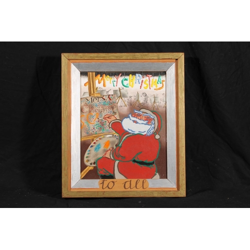 ERIC RITCHIE (Scottish b1934), Christmas Card for Pupils, oil painting ...