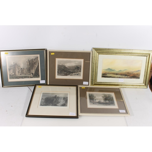 LESLIE LAMB, Strathconon Glen, oil painting, signed to mount lower ...