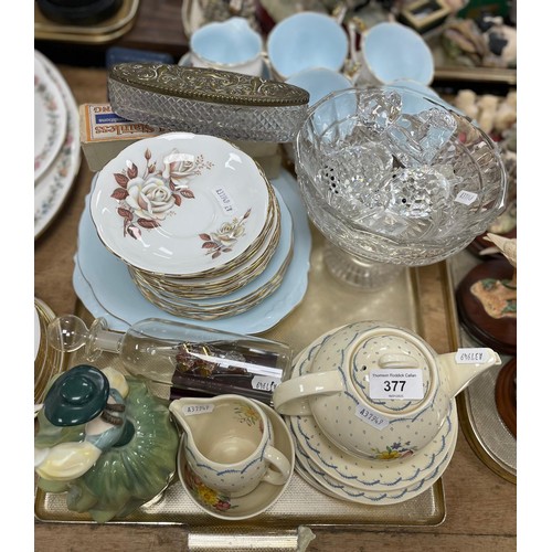 Susie Cooper Printemps part tea set, Royal Doulton figurine Buttercup ...