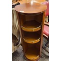 Revolving corner side cabinet