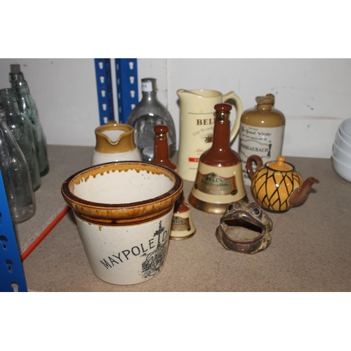 Maypole Dairy Co cream/butter jug, Bells water jug, etc.