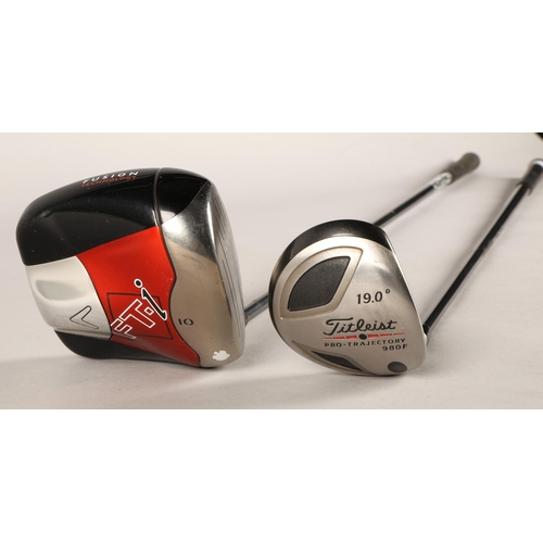 Callaway FTi 10 degree driver and headcover and Titleist 19 degree ...
