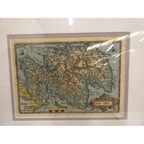 An original Elizabethan map of Scotland by Henricus Nagel from Atlas ...