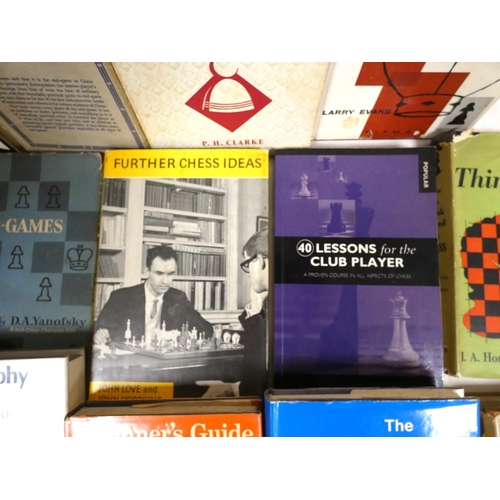 Chess. Carton of books & softback publications, ex a Chess Club library.