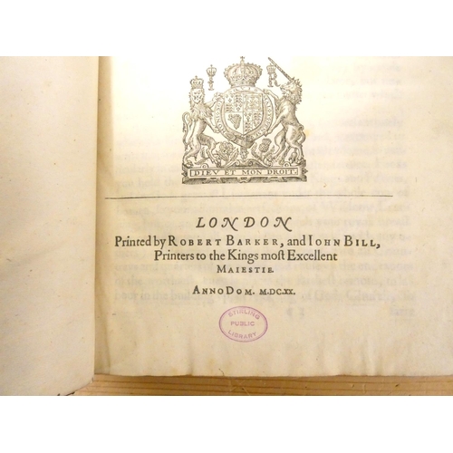 SARPI PAOLO. The Historie of the Councel of Trent. Colophon leaf ...