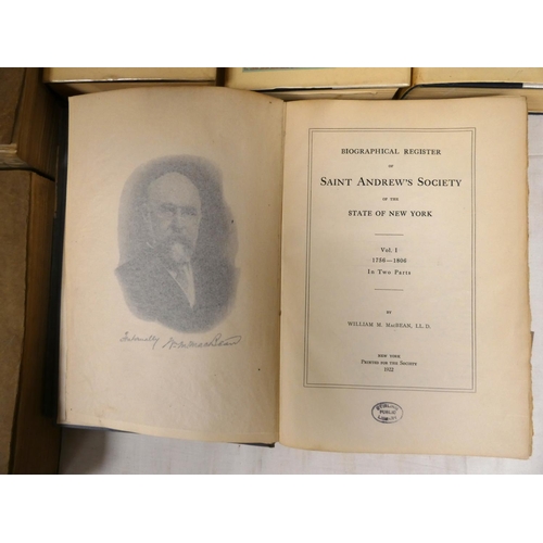 MACBEAN W. M. Biographical Register of Saint Andrew's Society of the State of New York. 2