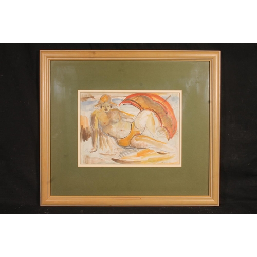 Manner of ANDRE DUNOYER DE SEGONZAC (French 1884-1974) Jeune fille a l ...