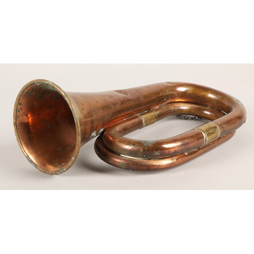 Brass and copper bugle