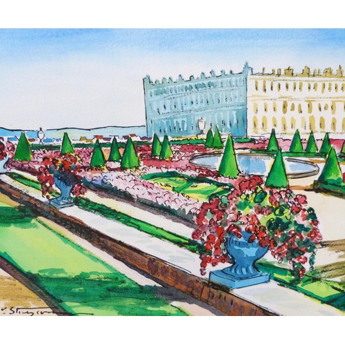 Jim Sturgeon (Scottish, 1931 - 2006)The Palace of VersaillesSigned ...