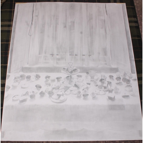 ANNA MILLER (1959-1999) *ARR* Untitled - full length self portrait in ...