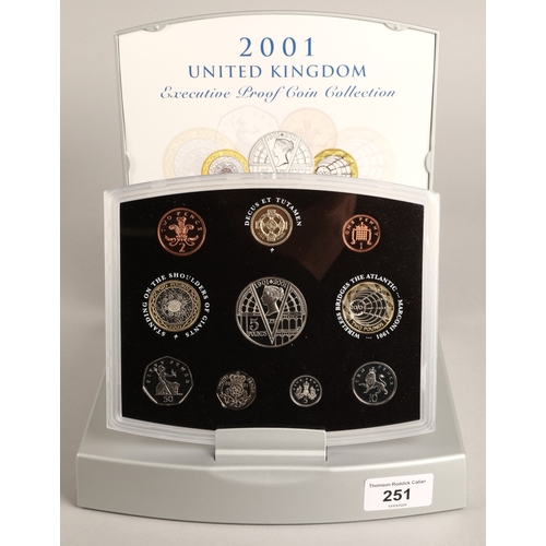 2001 United Kingdom Royal Mint Executive Proof Coin Collection
