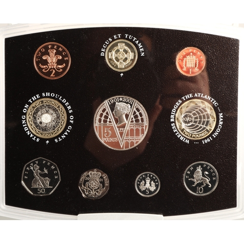 2001 United Kingdom Royal Mint Executive Proof Coin Collection