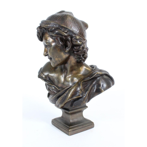 Jean Baptiste Carpeaux (Fr. 1827-1875); ''Le Rieur Napolitain', bust of ...