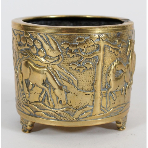 Chinese bronze censer, Republic period, the round body decorated in ...