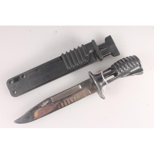 British L3A1 type knife bayonet for the SA80 rifle, the blade with ...