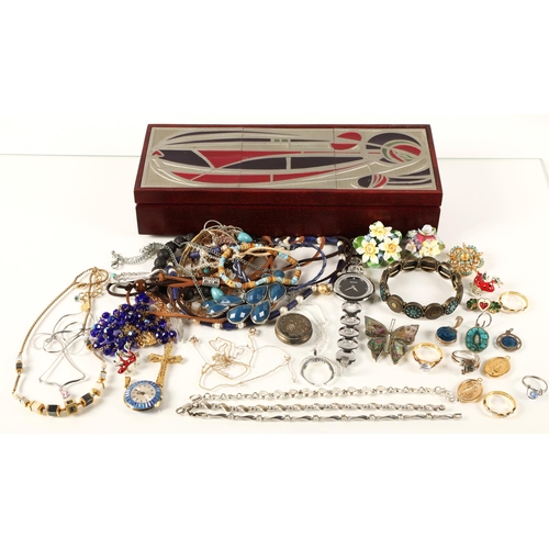 Costume jewellery with Carrick Mackintosh design box