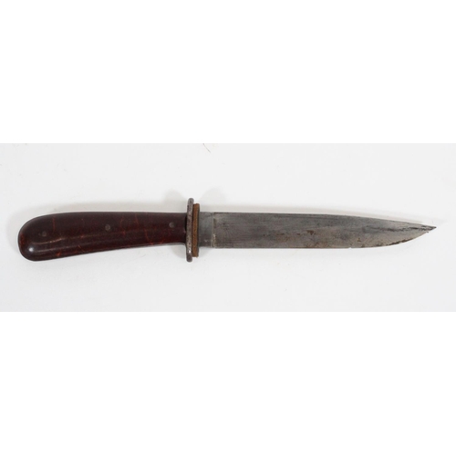 WWII Nazi German Third Reich boot knife, the blade ricasso stamped ...