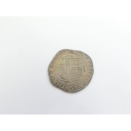 Charles I silver shillings tower mint triangle mint mark 1639/40 5.7g.