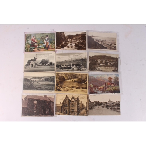 Postcard collection comprising around 130 postcards of Welsh interest ...