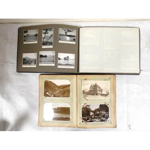 Postcards. An album of old topographical postcards, mainly monochrome, GB & abroad; a