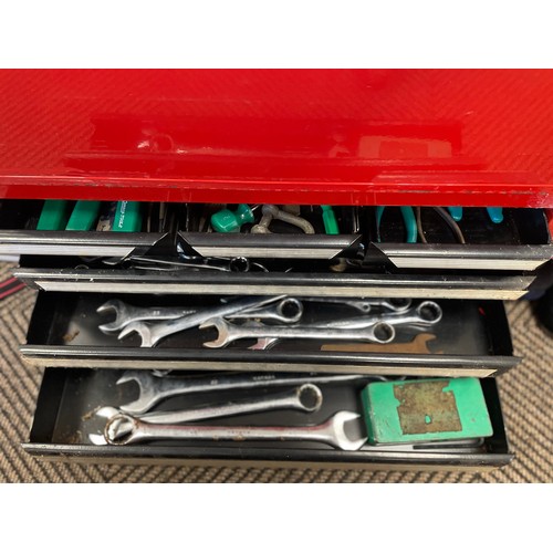 Sykes Pickavant tool box with assorted tools