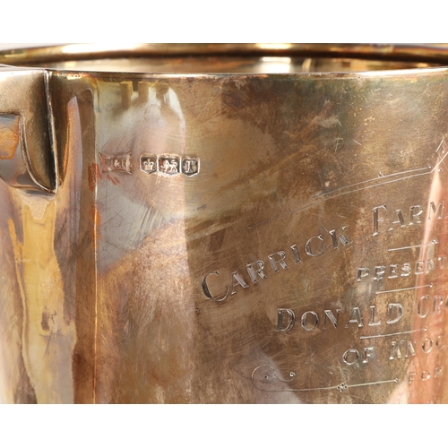 Silver trophy, 'Carrick Farmers' Society', 'The champion animal of the ...
