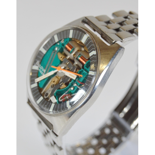 Bulova Accutron Spaceview N3 gent's wristwatch, c. late 1960s, with ...