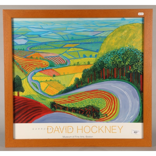 David Hockney framed poster, Museum of Fine Arts Boston