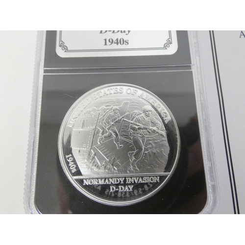 American History Silver Bullion Collection proof 1 Oz Troy .999 grade ...