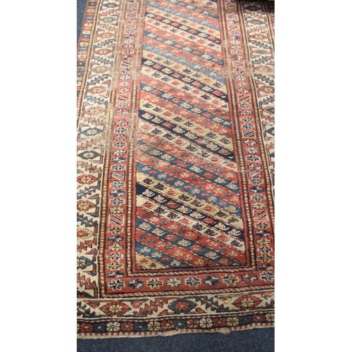 Eastern hall runner with multi border, 248cm x 105cm.