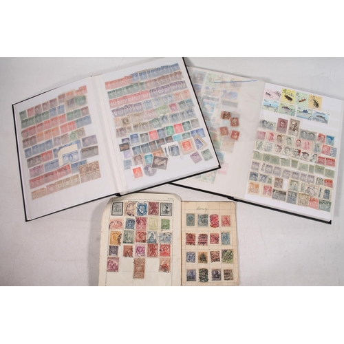 Stamp collection held across three albums to include a WHS black ...