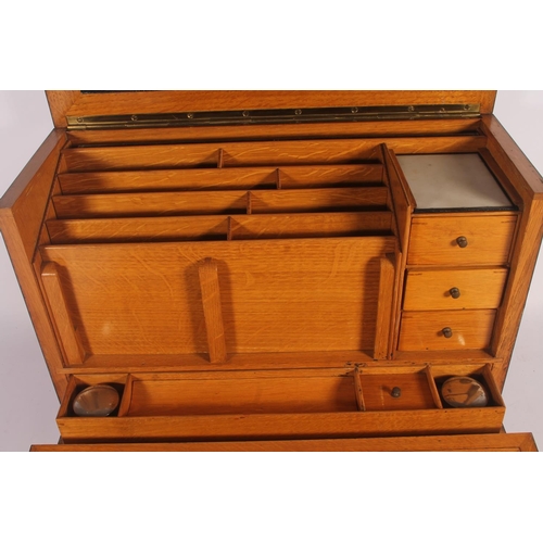 Victorian Coromandel stationary box, the hinged cover enclosing a ...
