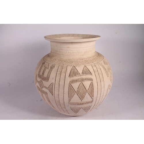 Ladi Kwali (Nigerian 1925-1984); An Abuja biscuit ware studio pottery ...