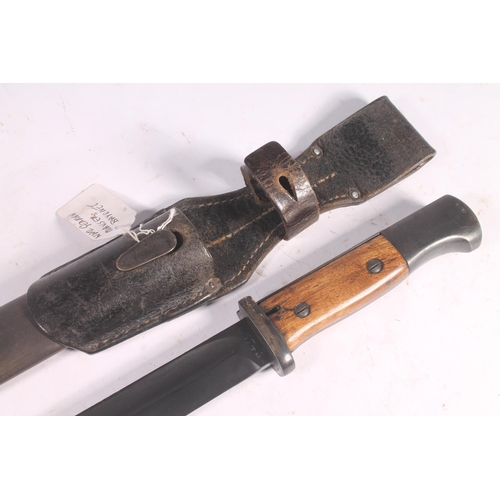 WWII era German Seitengewehr S84/98 knife bayonet, the fullered blued ...