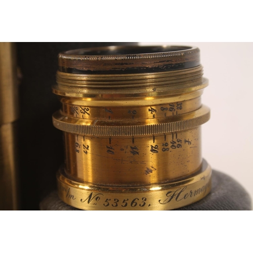Mahogany and brass plate camera, the 'Royalty Cameras' range 'The ...